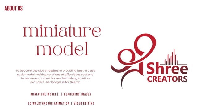 Architectural Miniature Model Makers Mumbai - Shree Creators.pptx