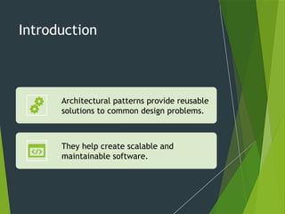Architectural_Patterns_ design and patterns | PPTX