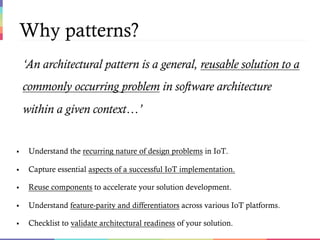 Architectural Patterns in IoT Cloud Platforms | PDF