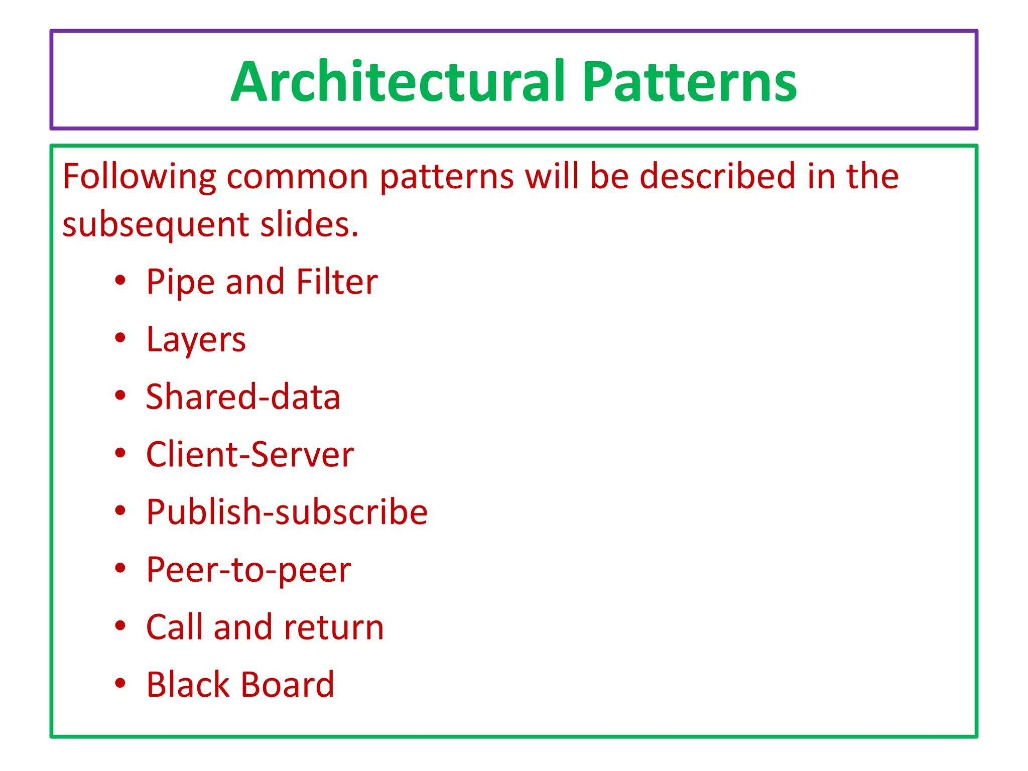 Architectural patterns part 1 | PPTX
