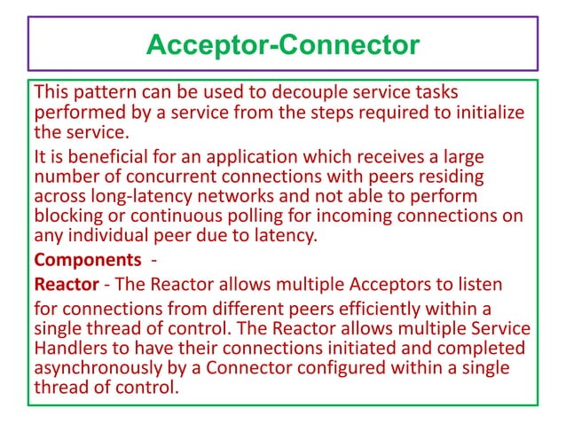 Architectural Patterns - Interactive and Event Handling Patterns | PPTX | Operating Systems ...