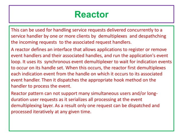 Architectural Patterns - Interactive and Event Handling Patterns | PPTX ...