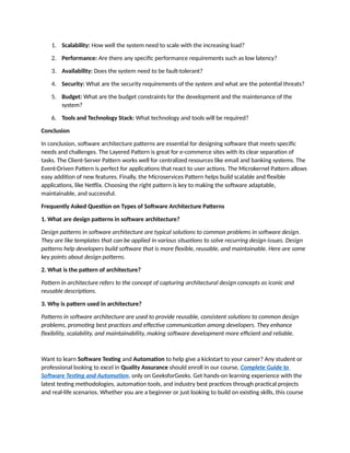 software architecture and design _Architectural Pattern vs design ...