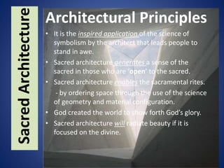 Architectural principles of Sacred Architecture | PPTX