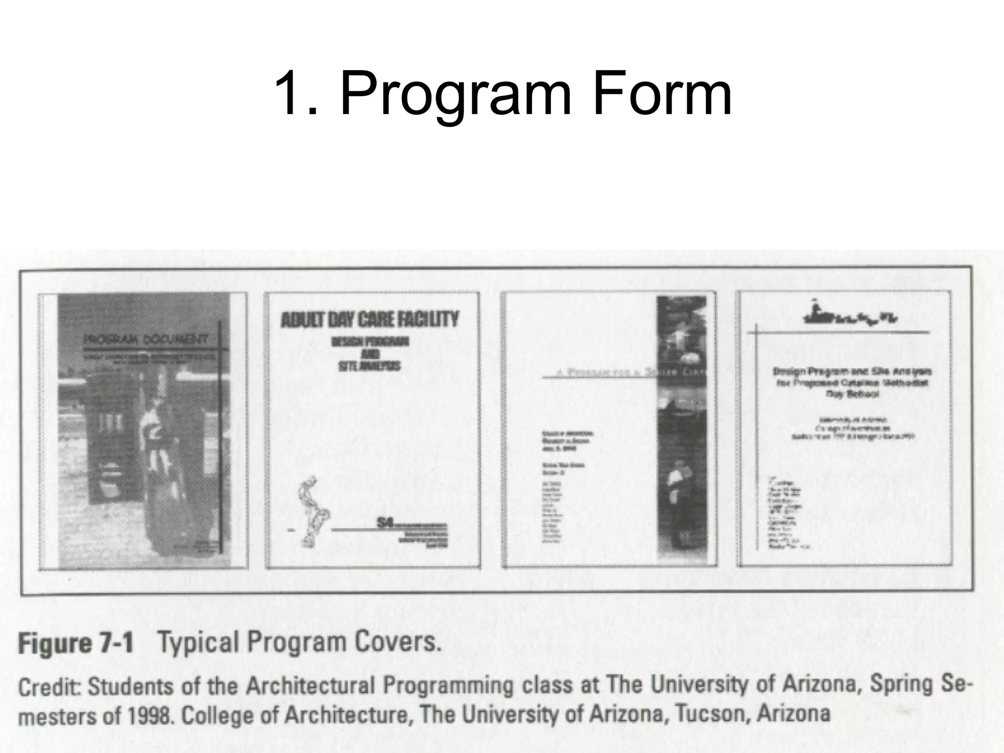 Architectural Professional Practice - Programming الممارسة المهنية المعمارية - البرمجة | PPT