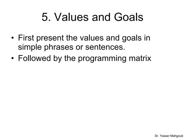 Architectural Professional Practice - Programming الممارسة المهنية ...