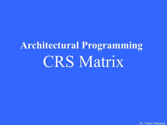 Architectural Professional Practice - Programming الممارسة المهنية ...