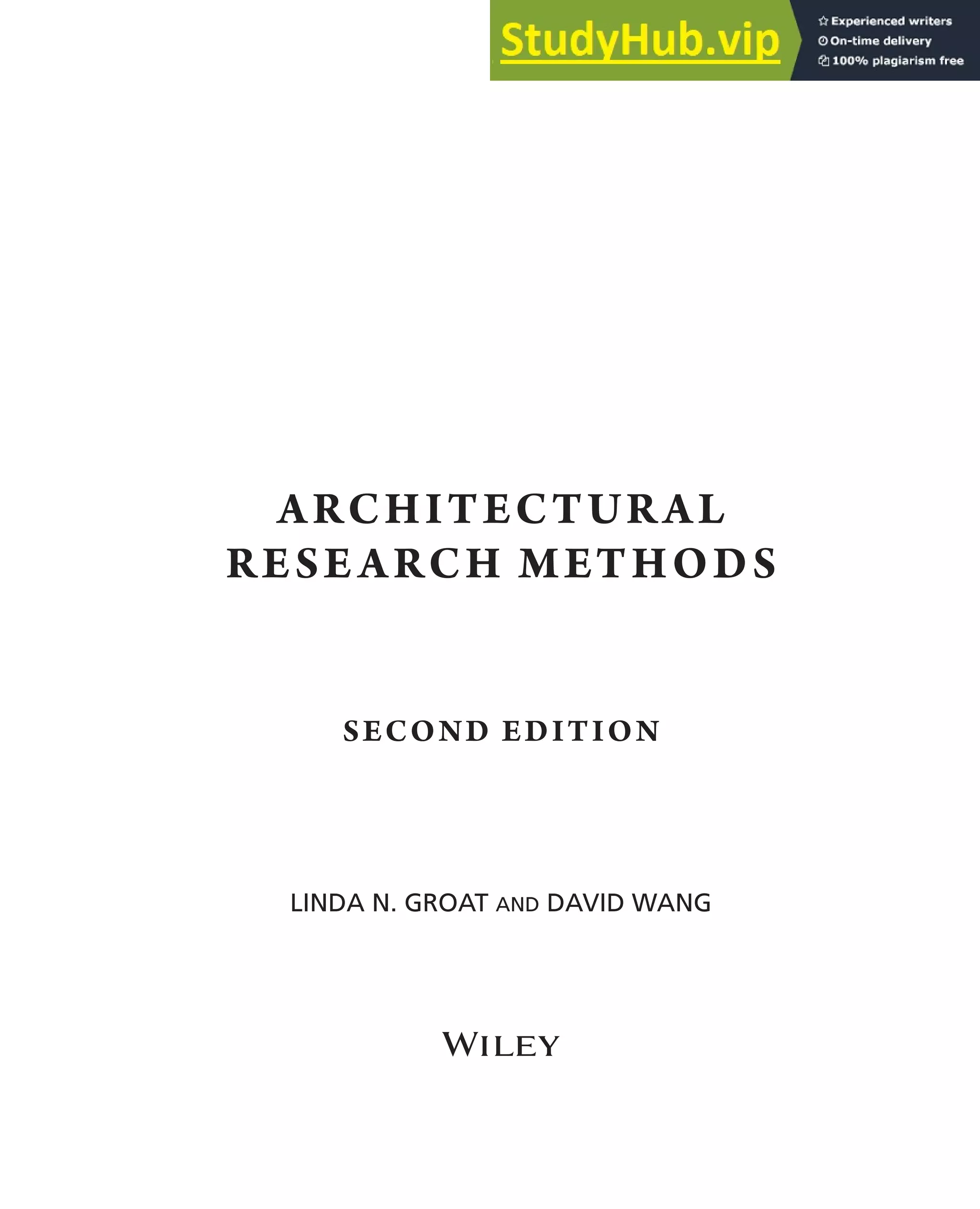Architecturalresearchmethods-Groat Wang | PDF