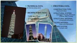 Architectural Structures Subject - Taipei 101 | PPTX