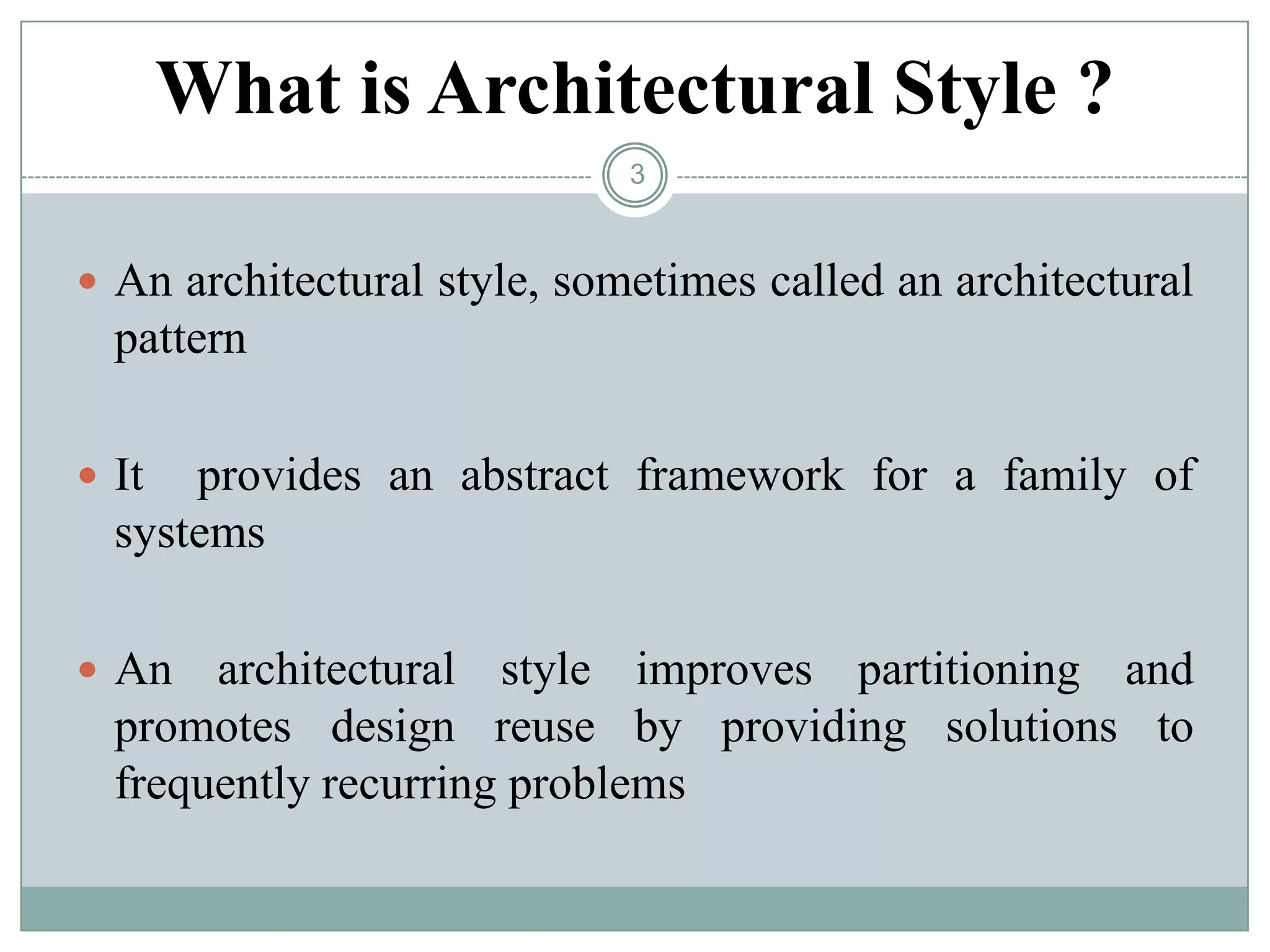 Architectural styles and patterns | PPTX