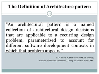 Architectural styles and patterns | PPTX