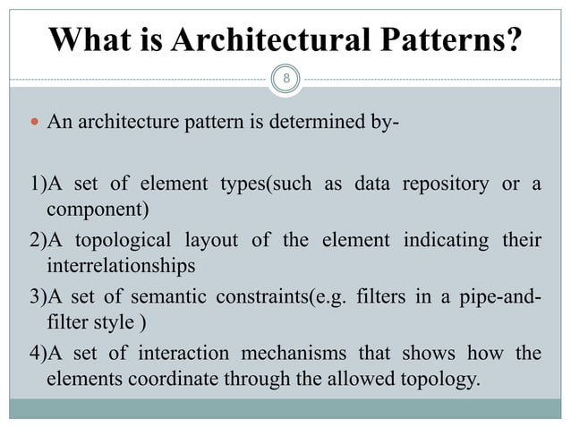 Architectural styles and patterns | PPT