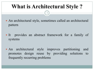 Architectural styles and patterns | PPT