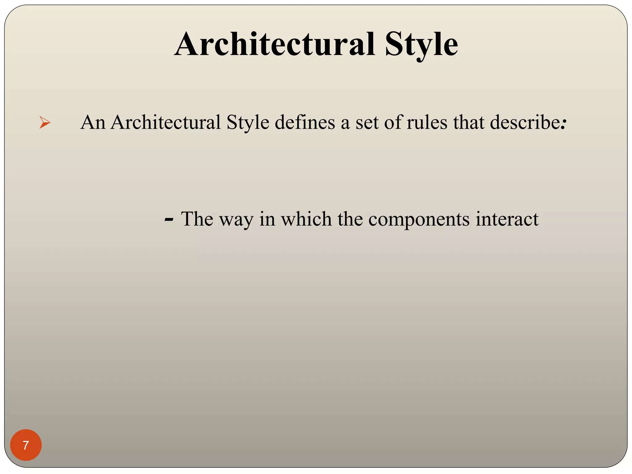 Architectural styles and patterns | PPTX