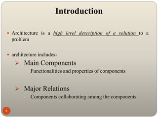 Architectural styles and patterns | PPTX