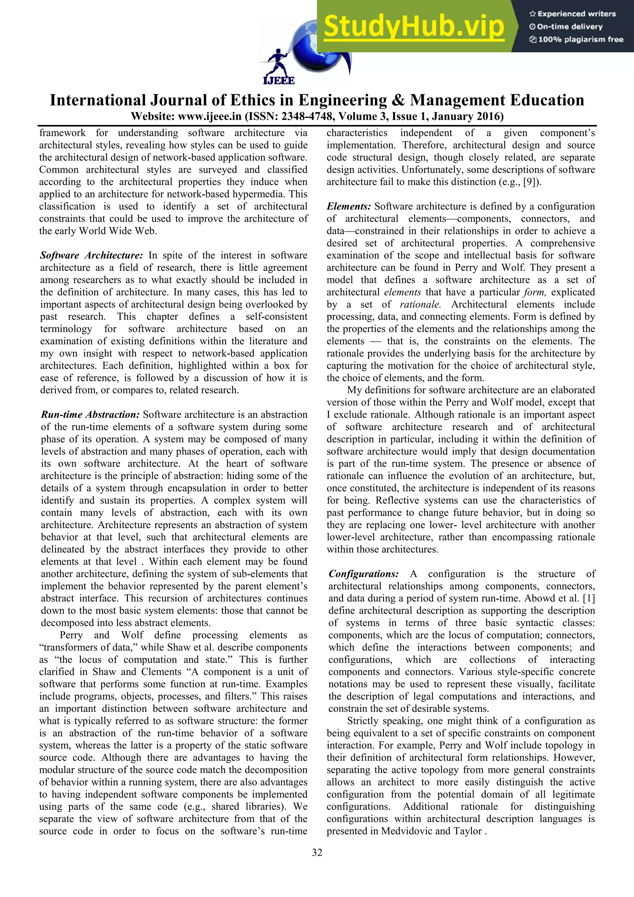 Architectural Styles And The Design Of Network-Based Software Architectures | PDF