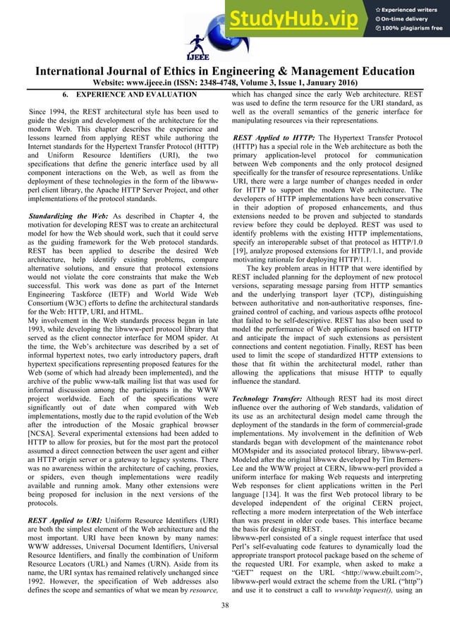 Architectural Styles And The Design Of Network Based Software