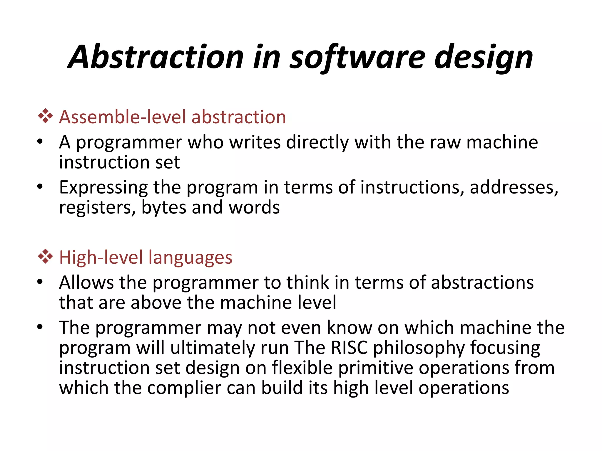 Architectural support for High Level Language | PPTX
