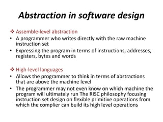 Architectural support for High Level Language | PPTX