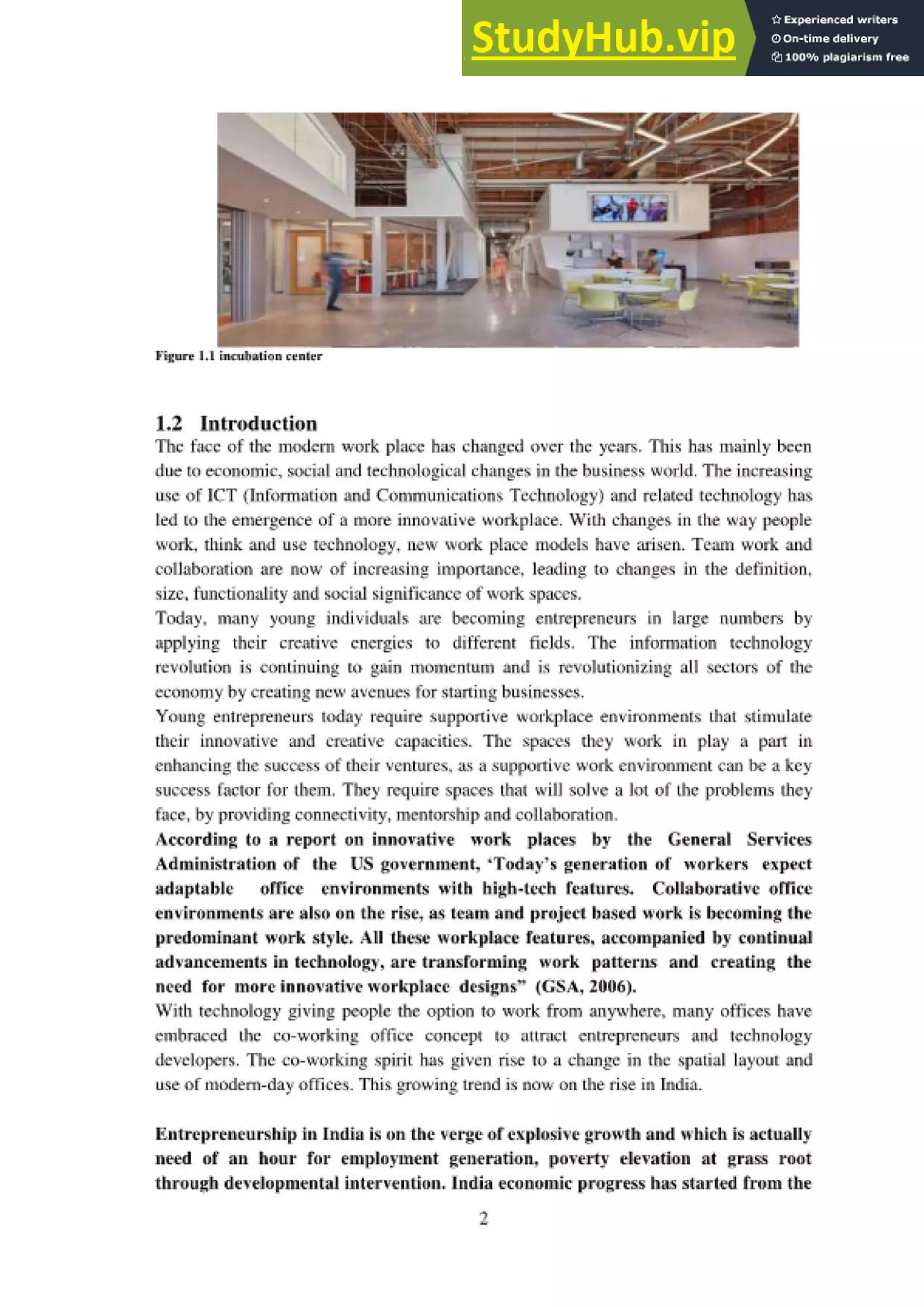 Architectural Thesis Report On Research Park Incubation Center | PDF