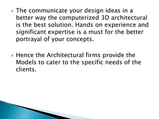 Architectural visualization | PPTX