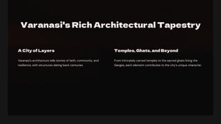 Architectural Wonders of Varanasi Inspirations for Modern Designs | PDF