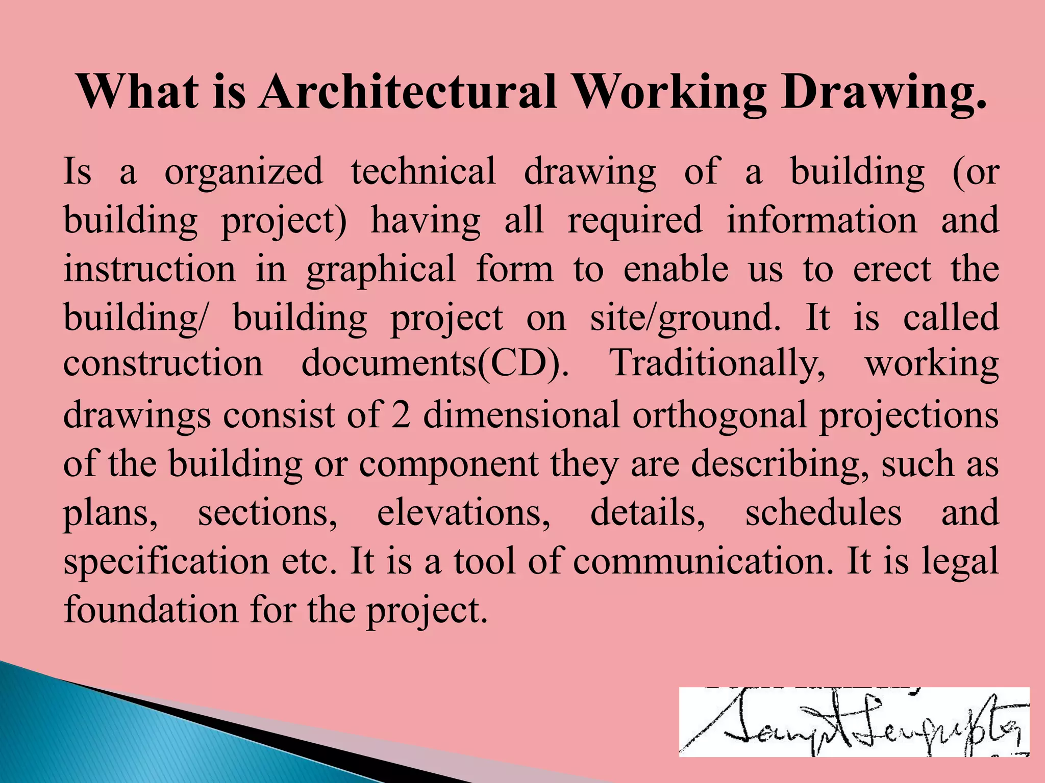Architectural working drawing | PDF