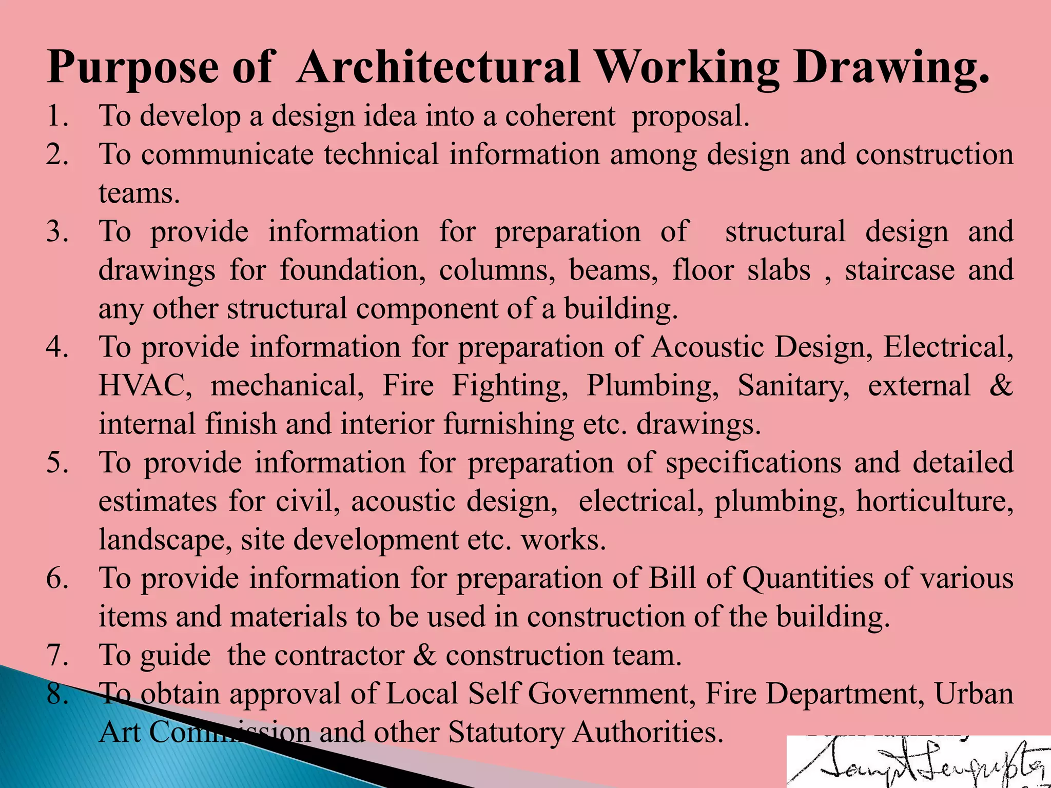 Architectural working drawing | PDF