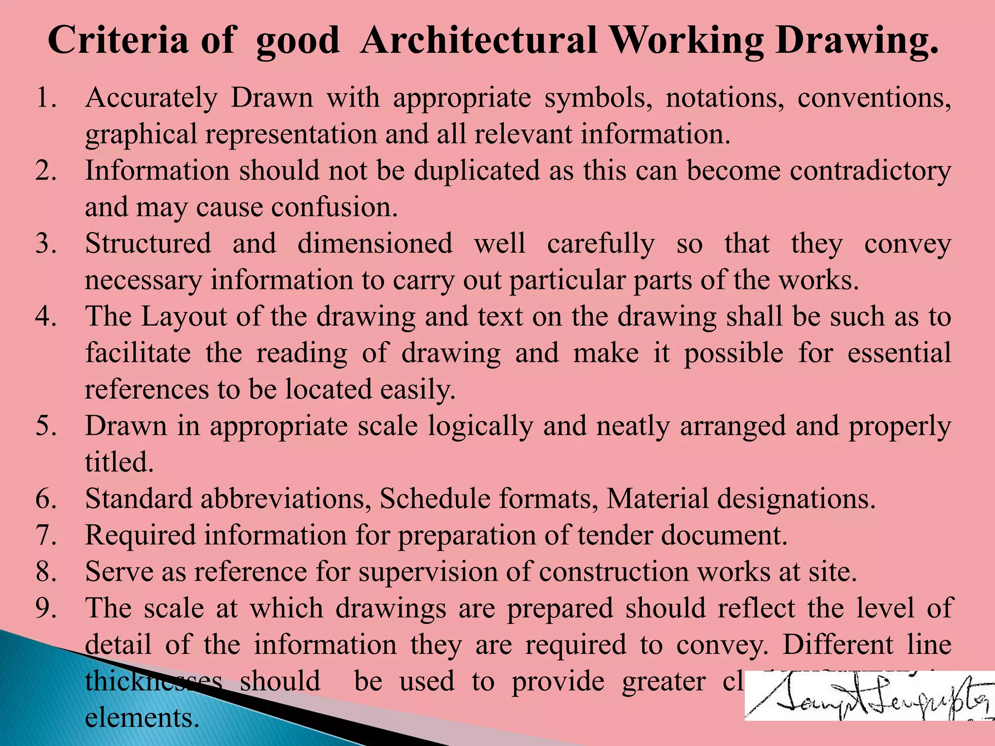 Architectural working drawing | PDF