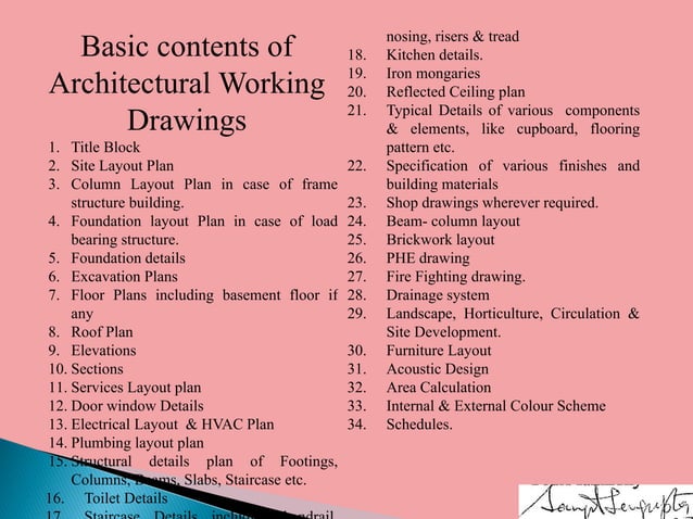 Architectural working drawing | PDF