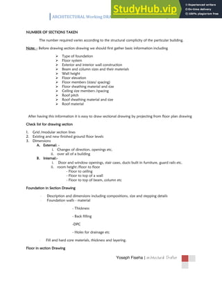 ARCHITECTURAL Working DRAWING Information Handout | PDF