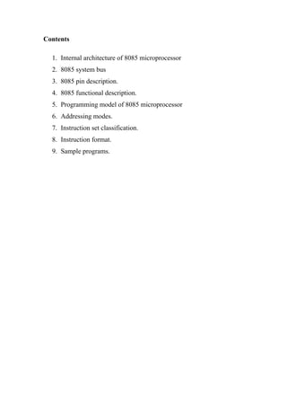 Architecture OF 8085 | PDF