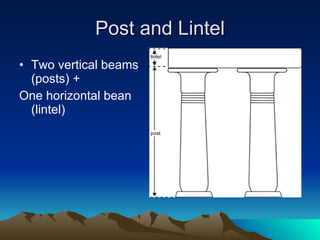 Architecture (Post and Lintel/Pyramids) | PPT