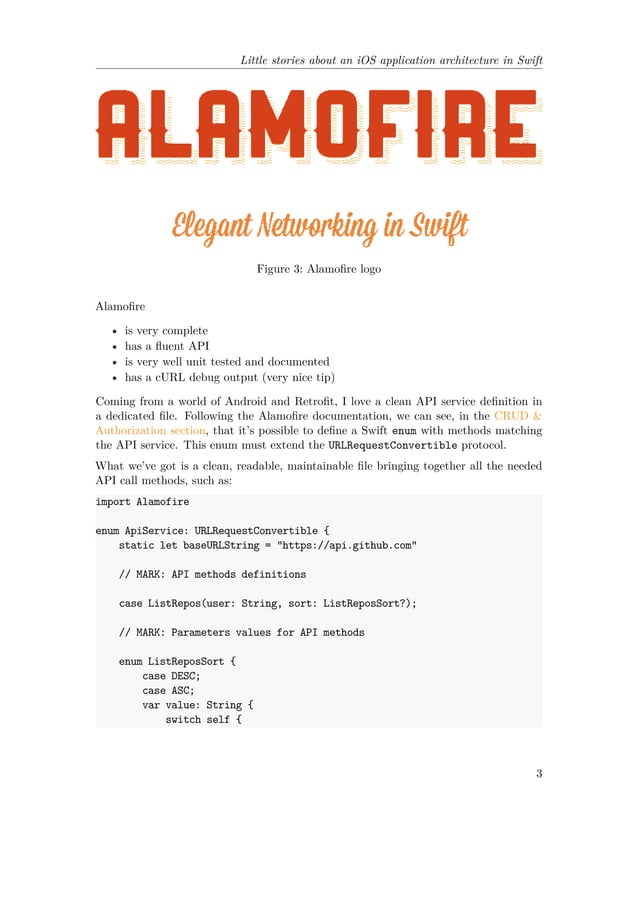 iOS Swift application architecture | PDF