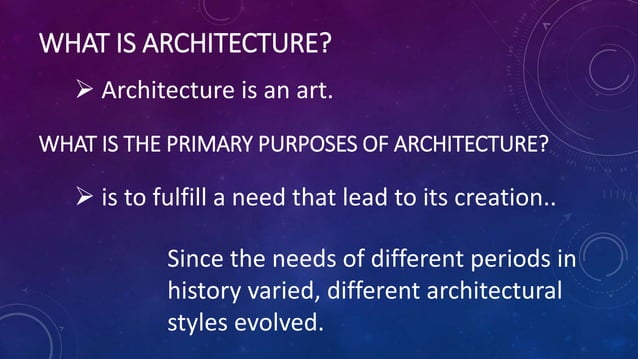 Architecture (Humanities) (HUMSS) | PPTX