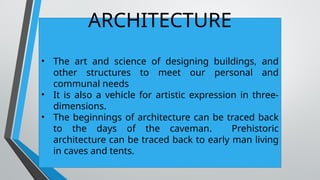 architecture arts and appreciation subject | PPTX