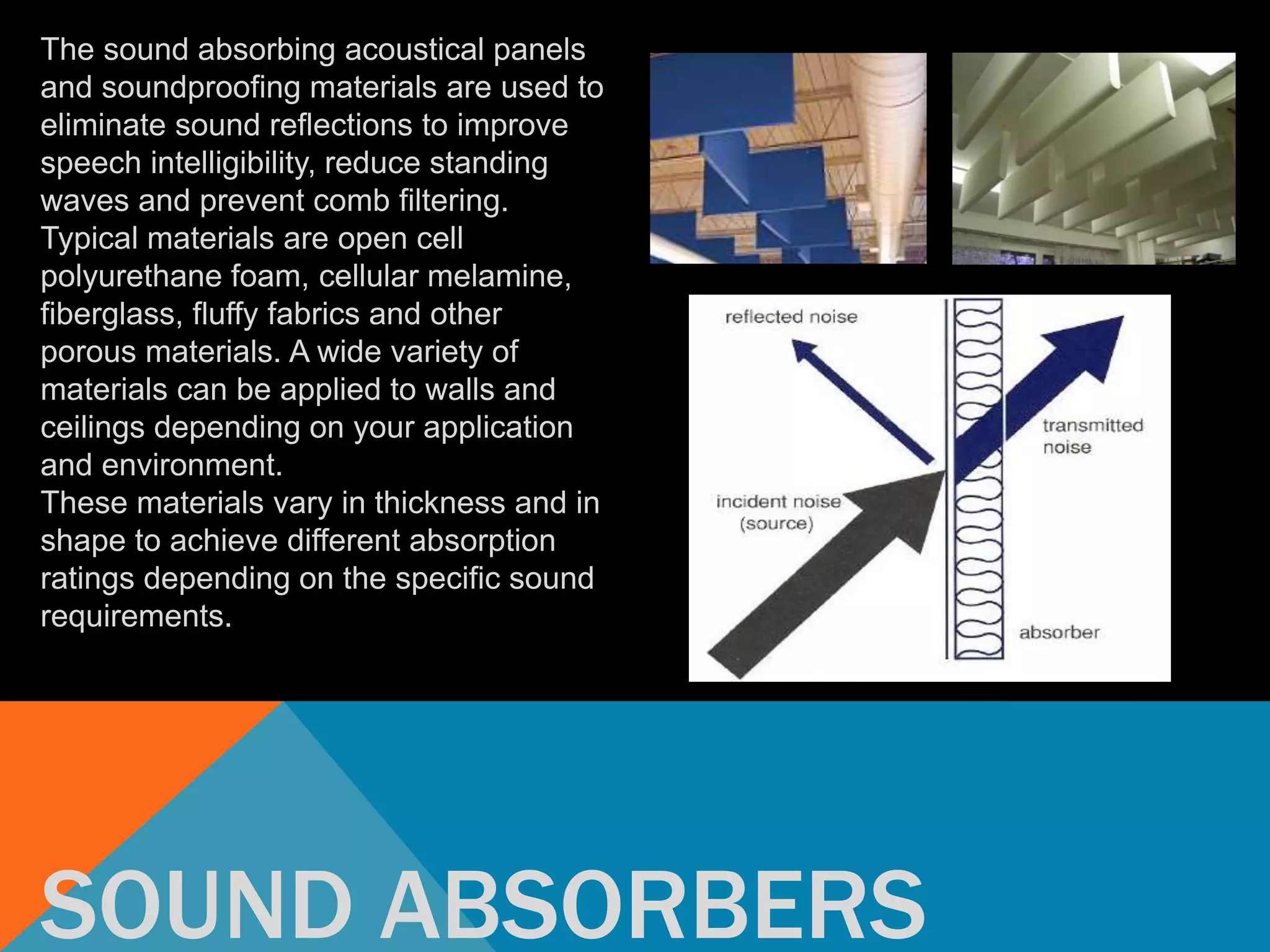Architecture acoustical materials | PPTX