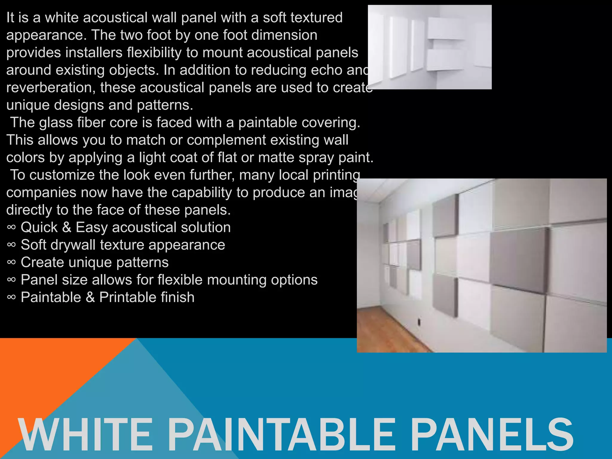 Architecture acoustical materials | PPTX