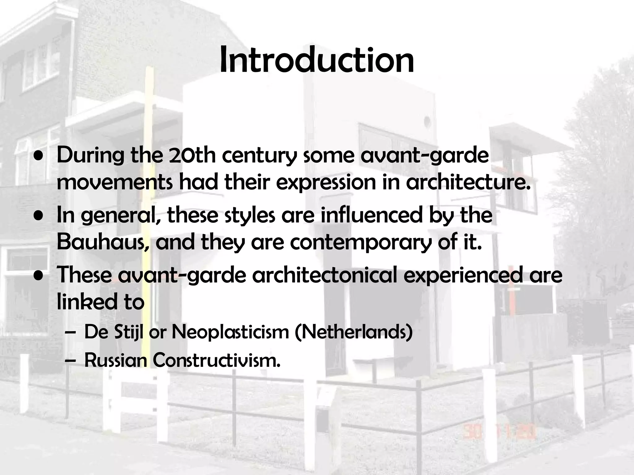 Architecture and Avant-Garde | PPT