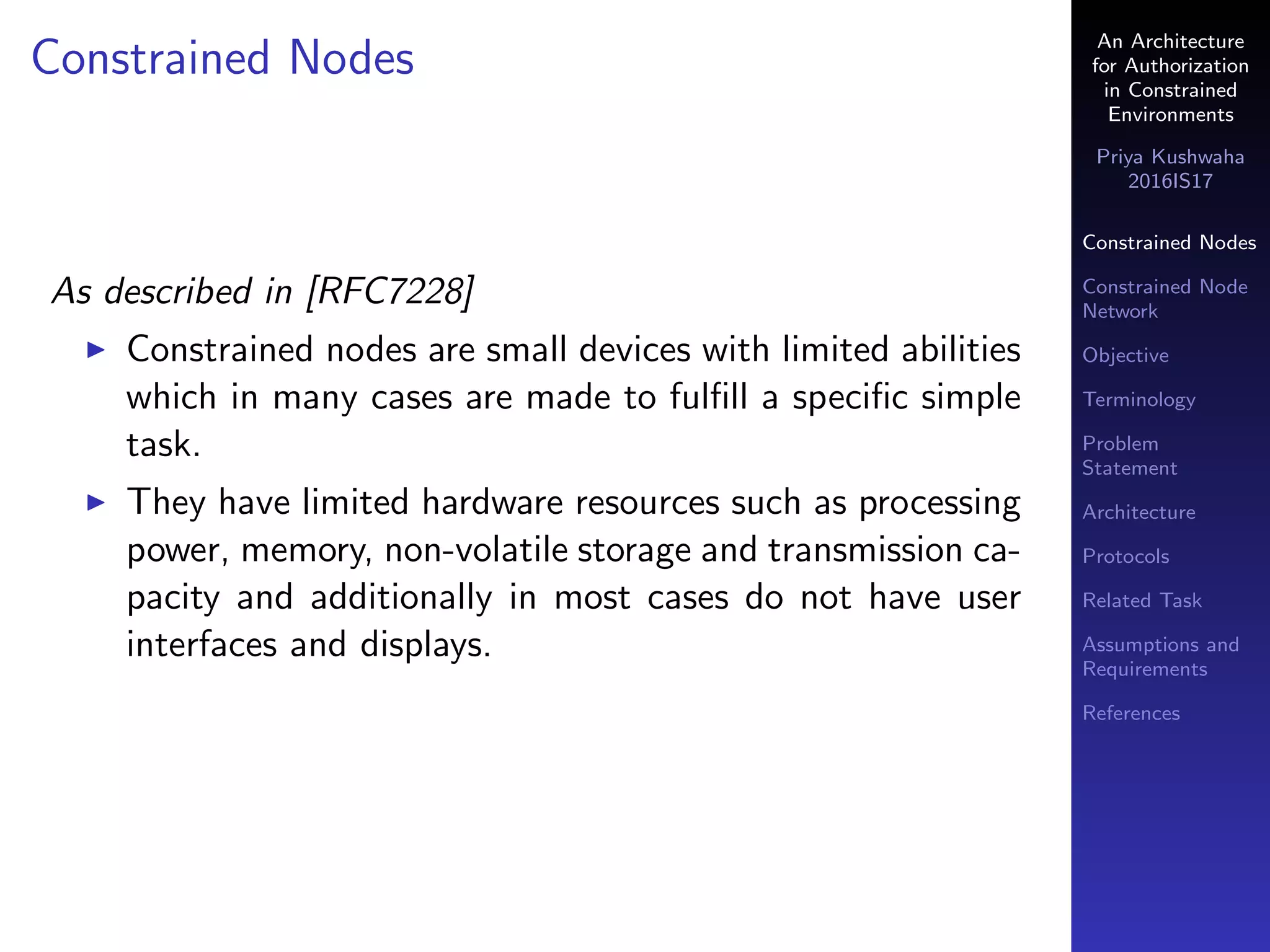 Architecture Authorization Constrained Ppt