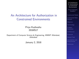 Architecture authorization-constrained | PPT