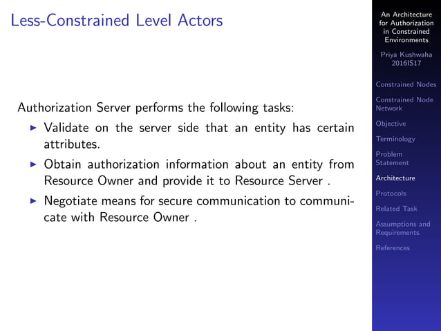 Architecture authorization-constrained | PPT