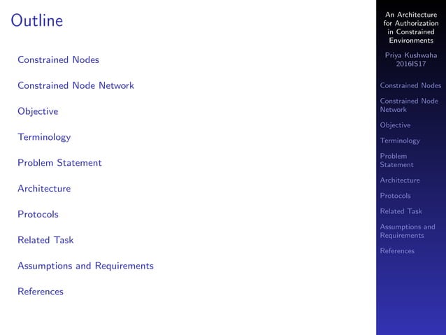 Architecture Authorization Constrained Ppt
