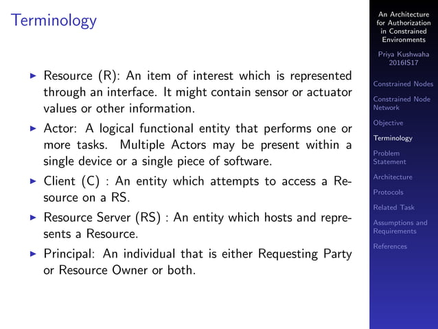 Architecture Authorization Constrained Ppt