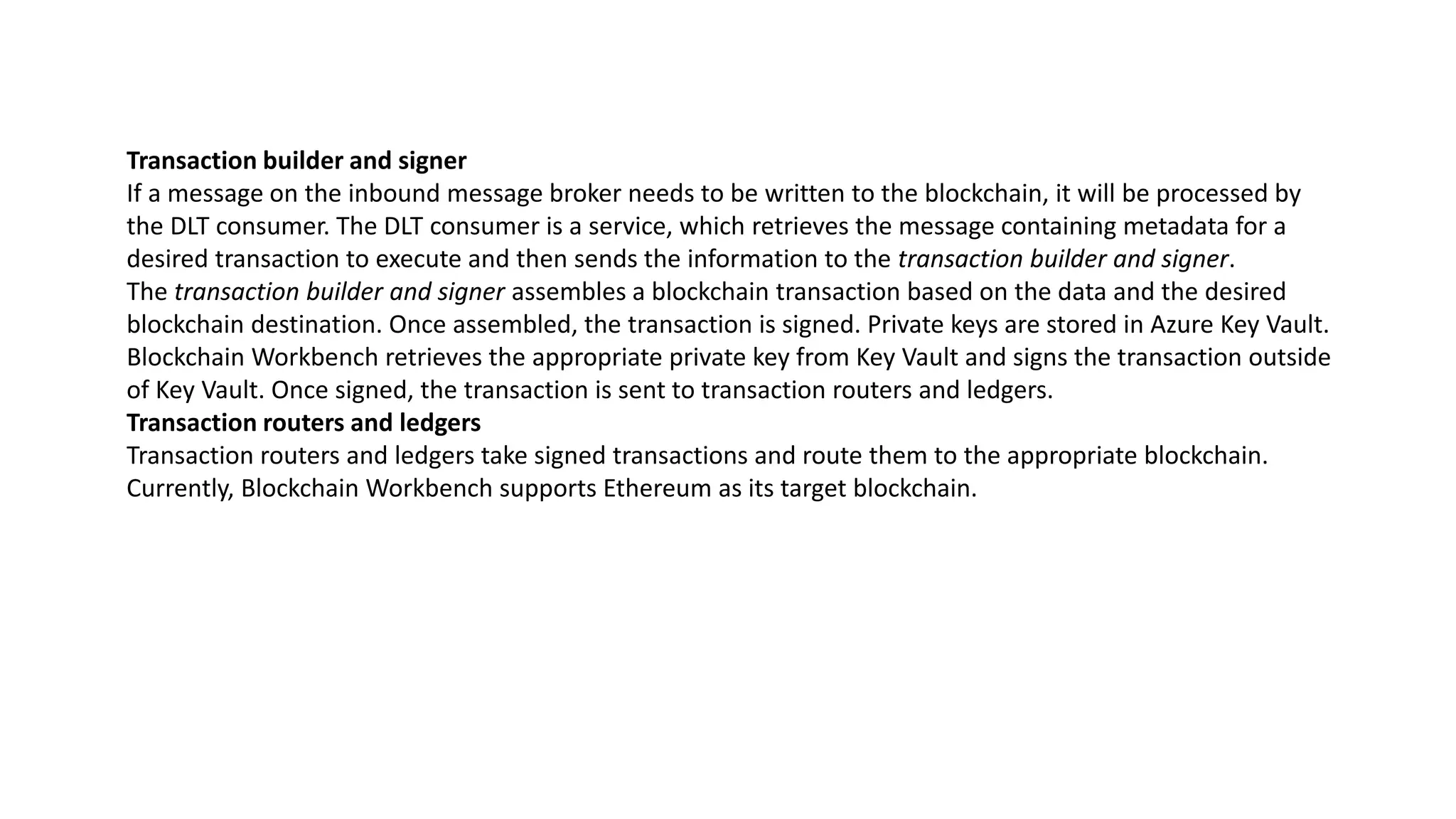 Architecture blockchain-azure | PPT