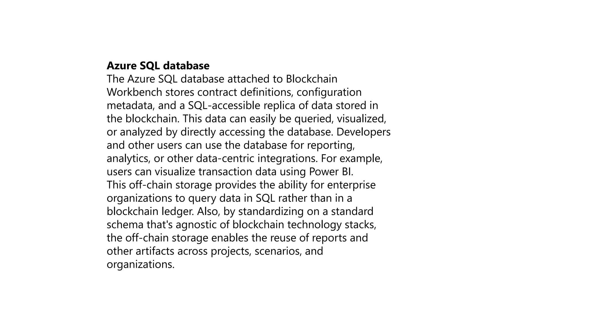 Architecture blockchain-azure | PPT