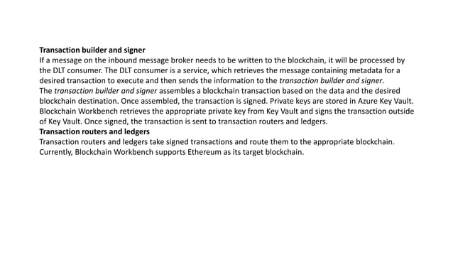 Architecture blockchain-azure | PPT