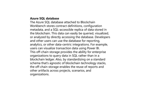 Architecture blockchain-azure | PPT