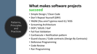 Architecture, patterns, principles and practices | PPTX