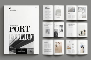 Architecture Portfolio – 50 Professional Templates | PDF